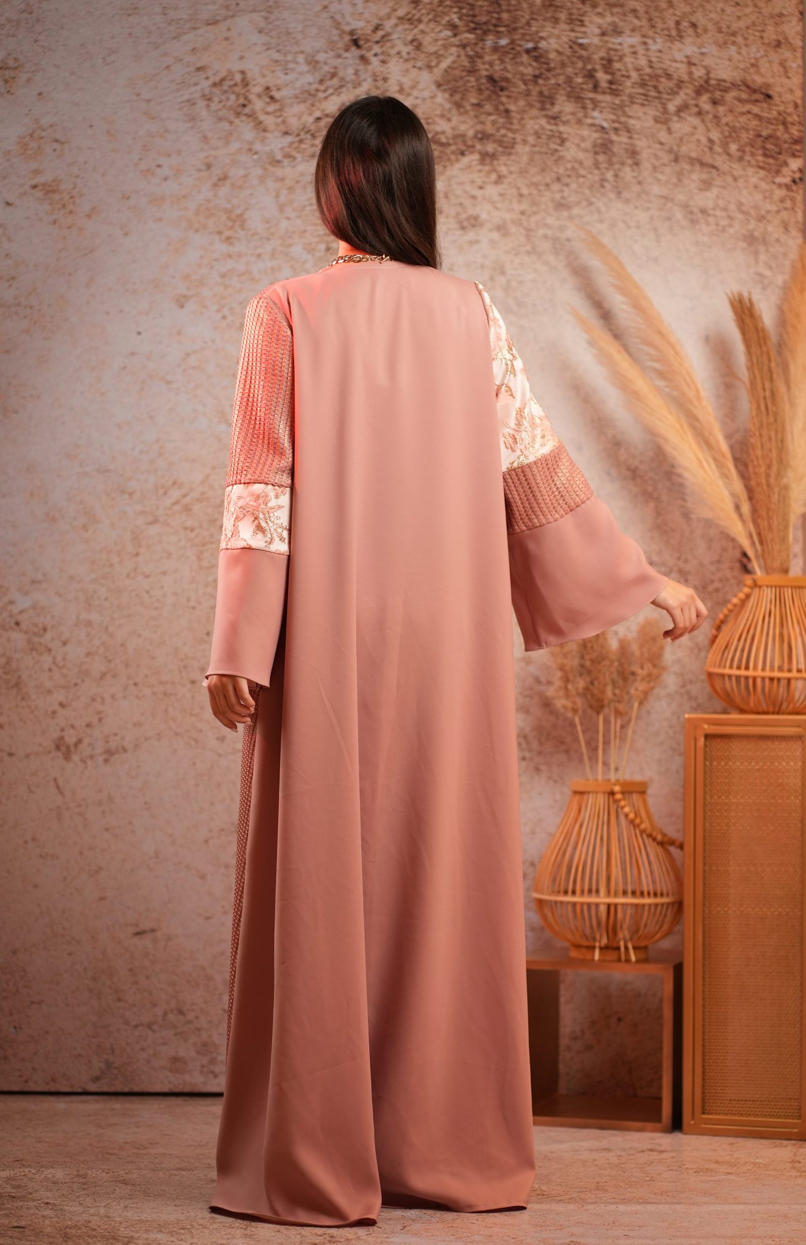 Mixed Pattern Abaya – AH Basics